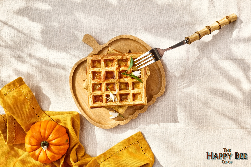 Spooky Sweet Halloween Honey Waffles – happybeecoop